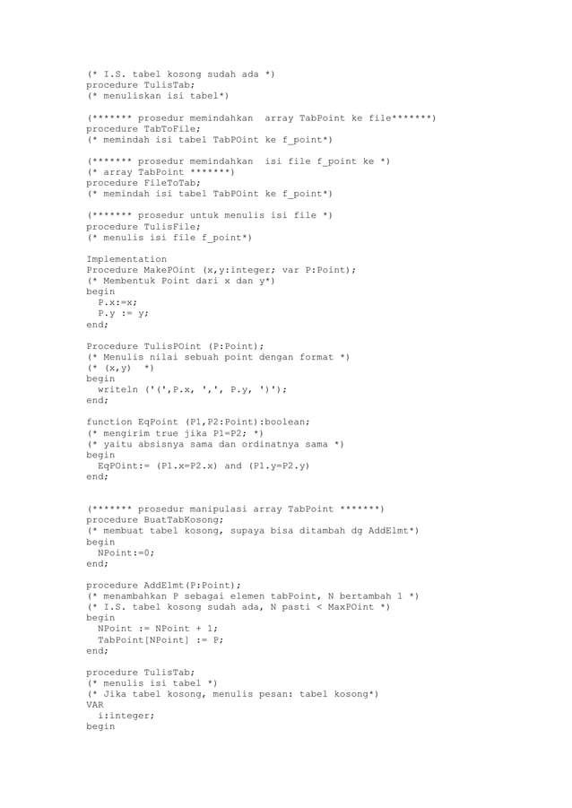 Contoh program pascal | PDF