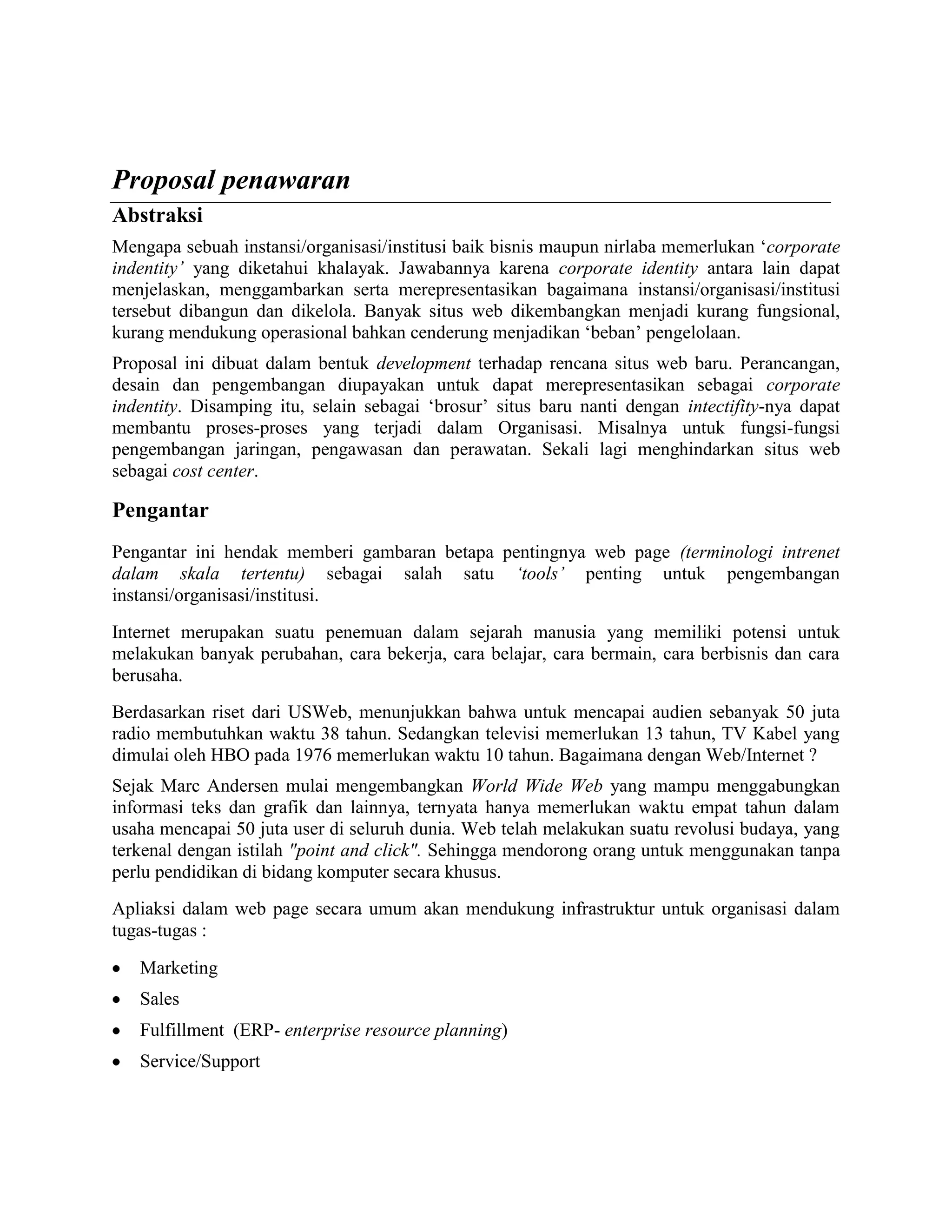 Contoh proposal | DOCX