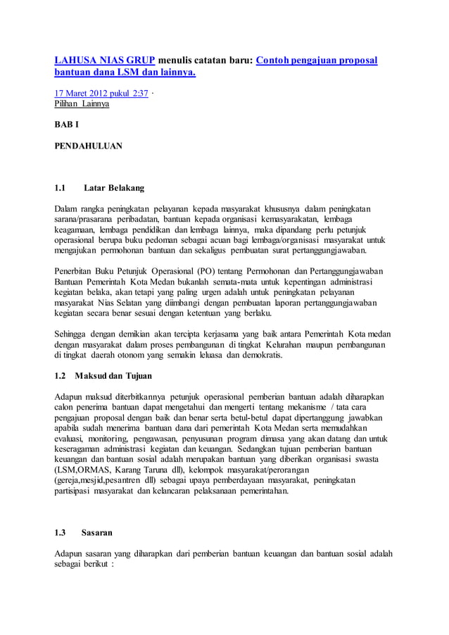 Contoh proposal | PDF