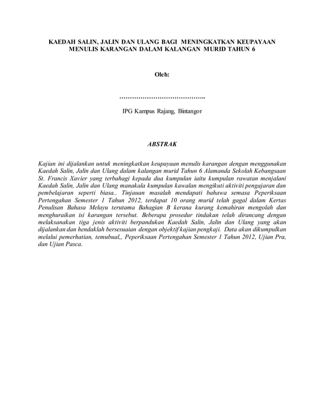 Contoh proposal | DOCX