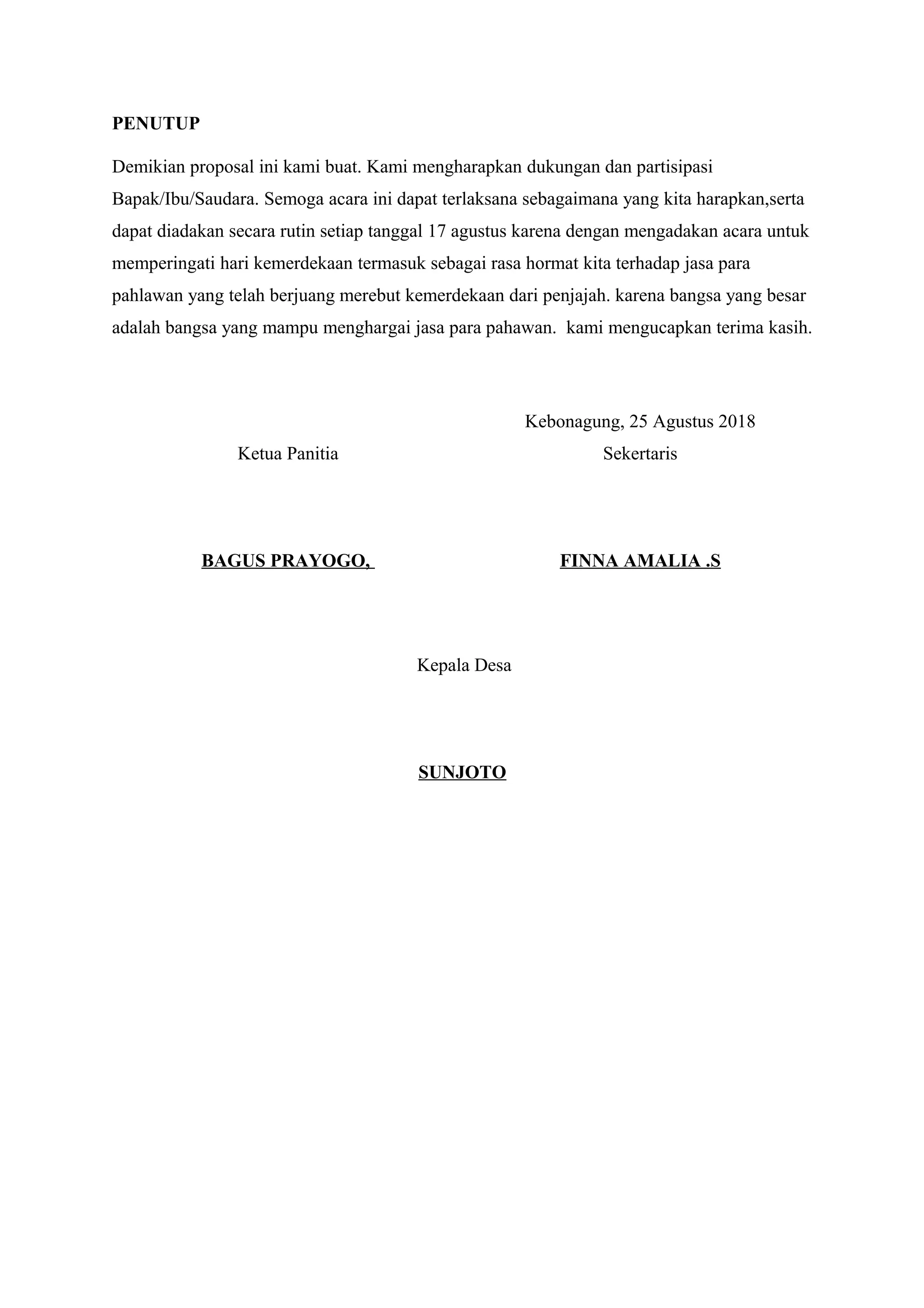 Contoh proposal | DOC