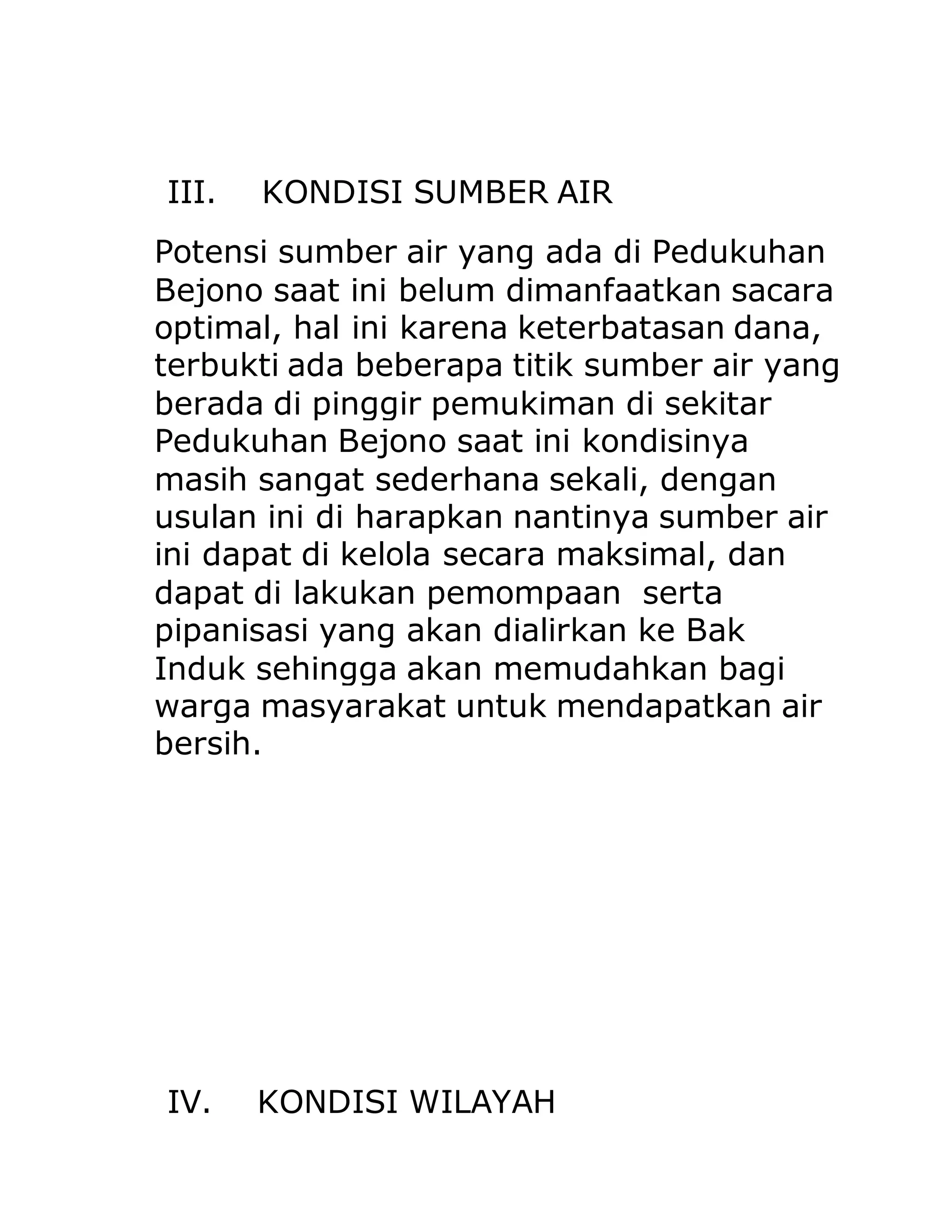 Contoh proposal air bersih | DOCX