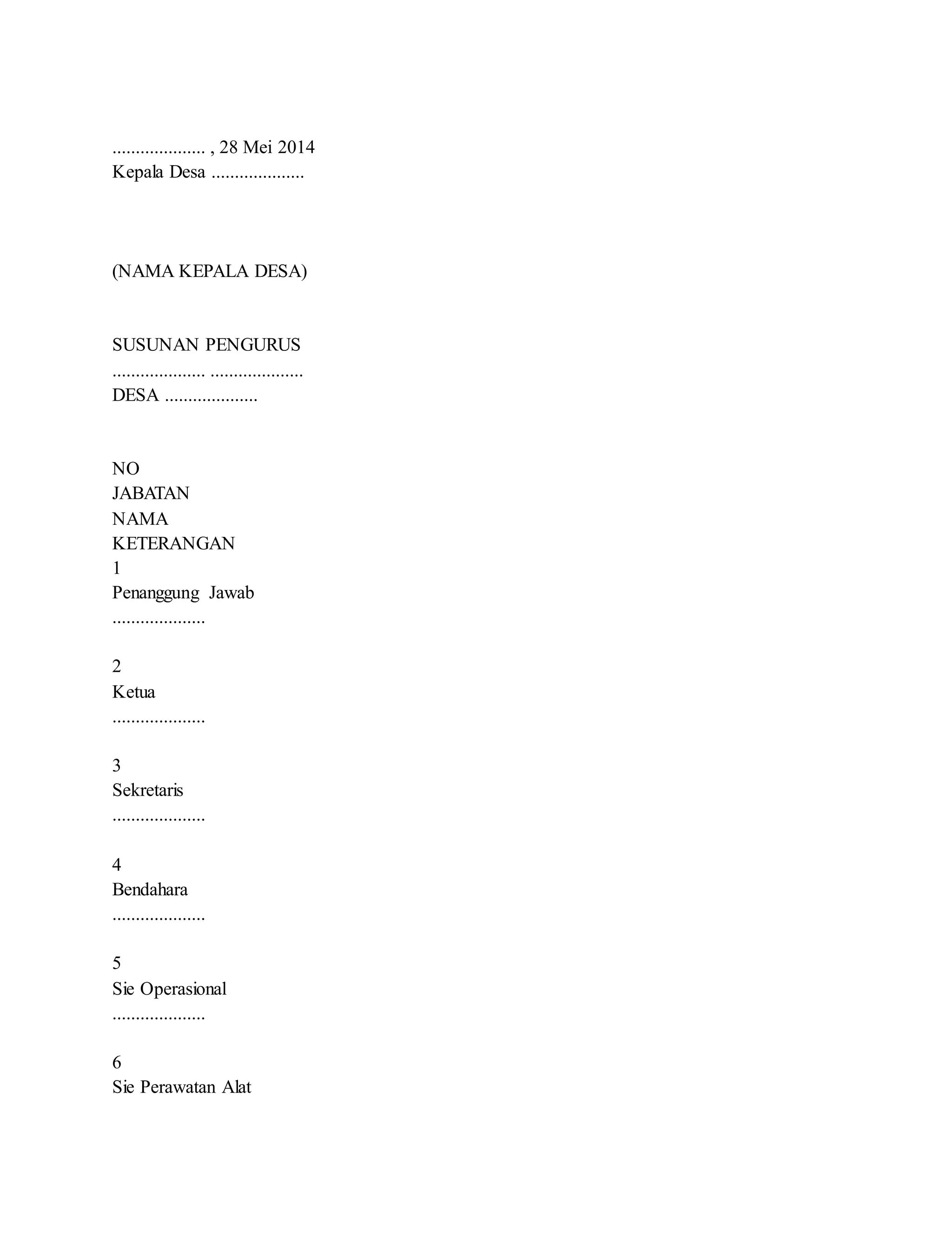 Contoh proposal air bersih | DOCX