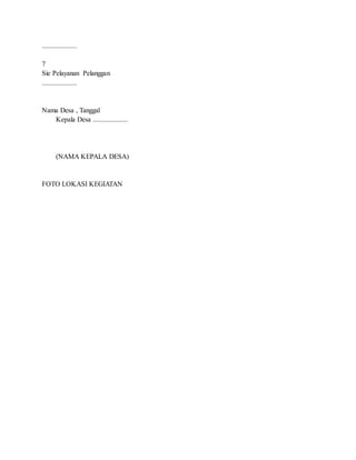 Contoh proposal air bersih | DOCX