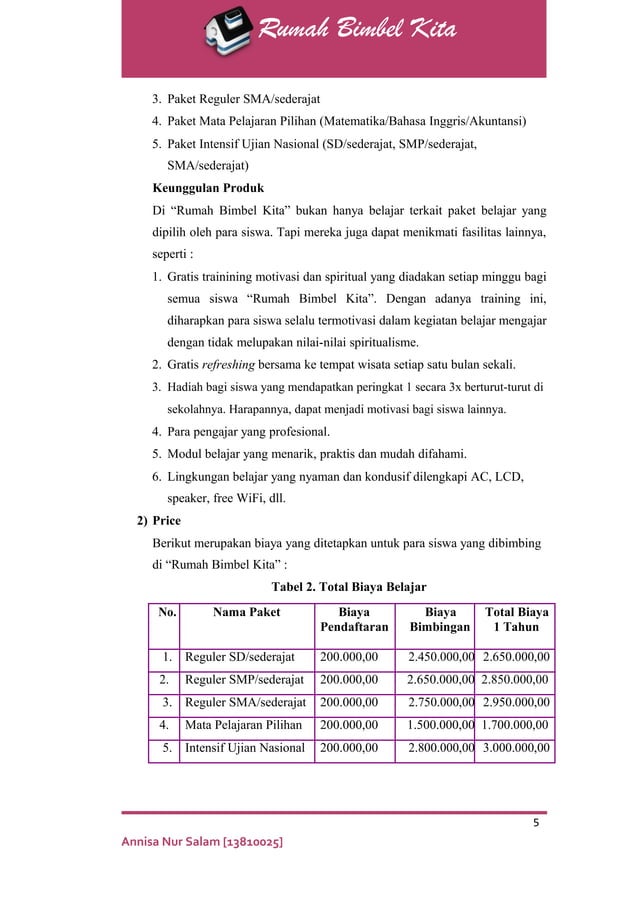Contoh proposal bisnis_jasa_bimbel | DOC