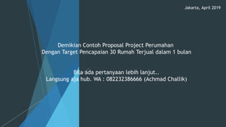 Contoh Proposal Digital Marketing Property (DMP) Project | PPTX