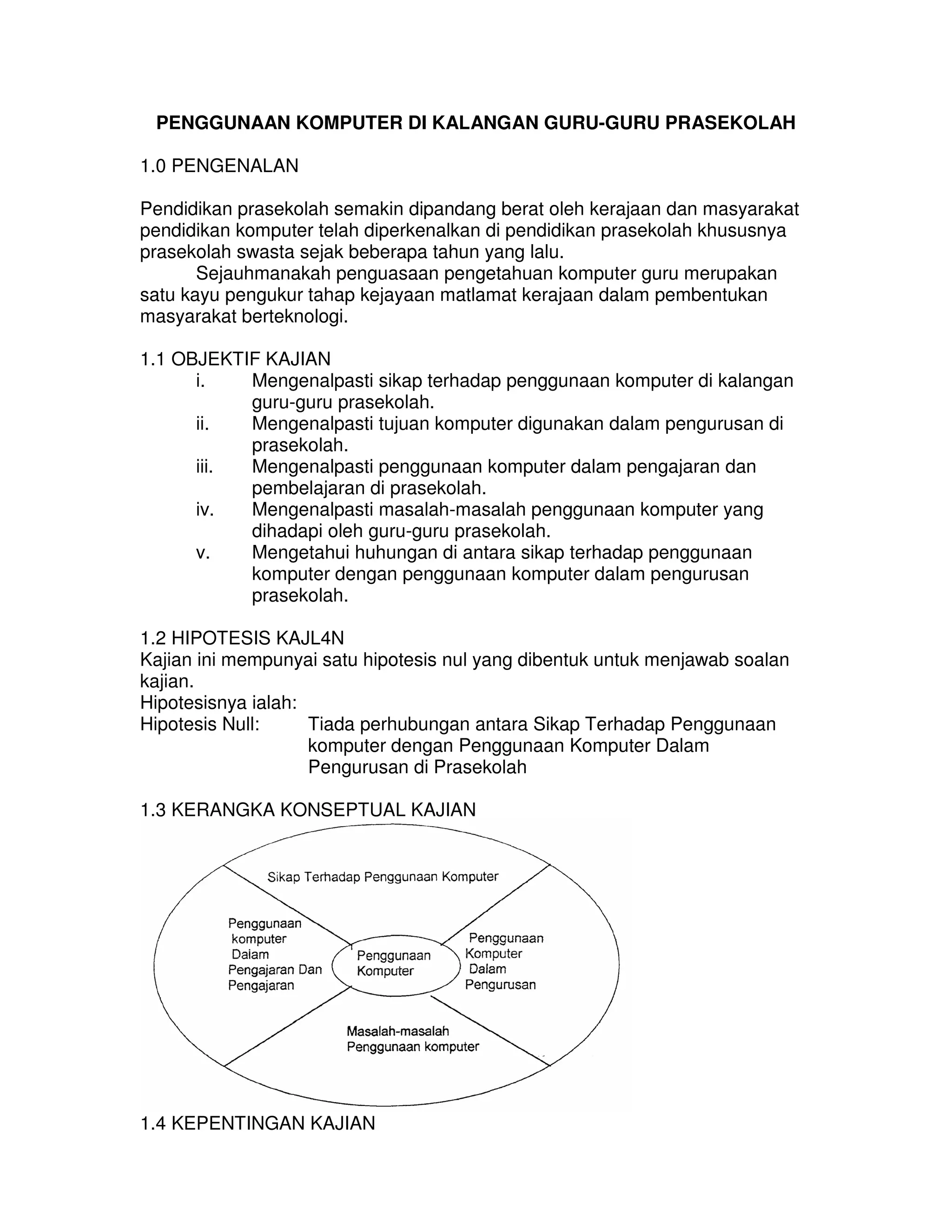 Contoh proposal kajian | PDF