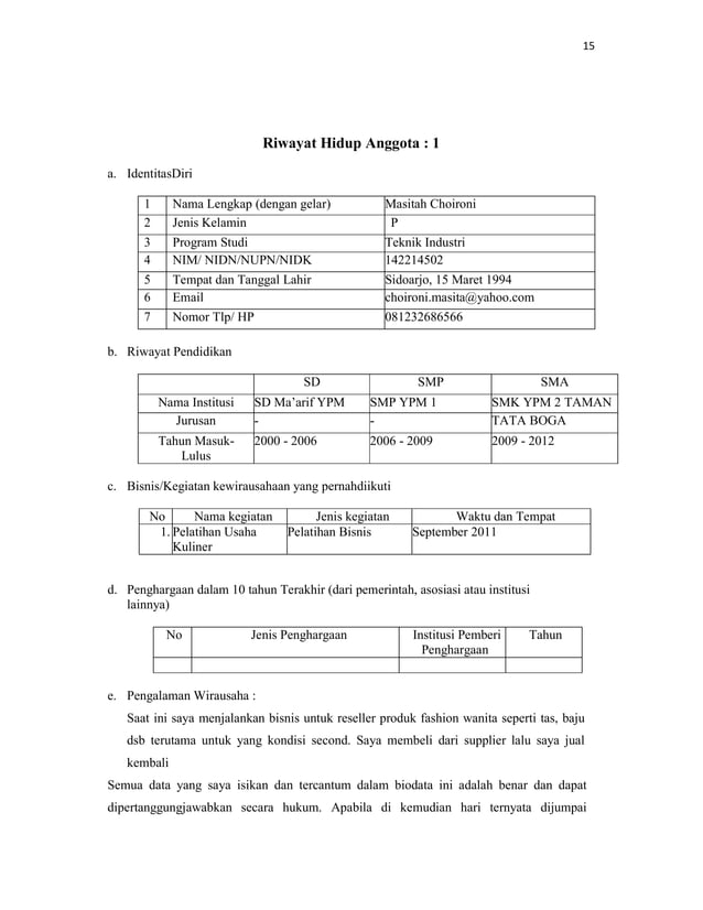Contoh proposal kompetisi bisnis mahasiswa indonesia (kbmi) keripik ...