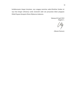 Contoh proposal kompetisi bisnis mahasiswa indonesia (kbmi) keripik ...