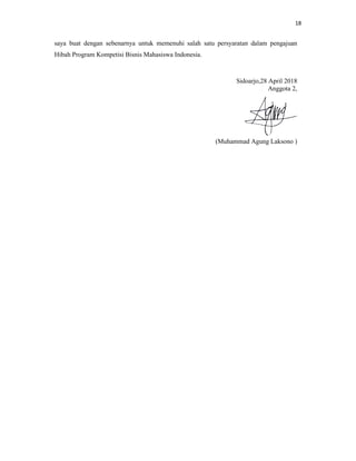 Contoh proposal kompetisi bisnis mahasiswa indonesia (kbmi) keripik ...