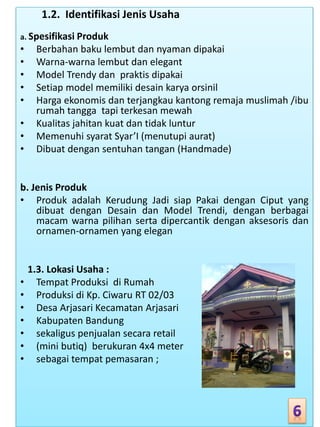 Contoh proposal konveksi jahit | PDF