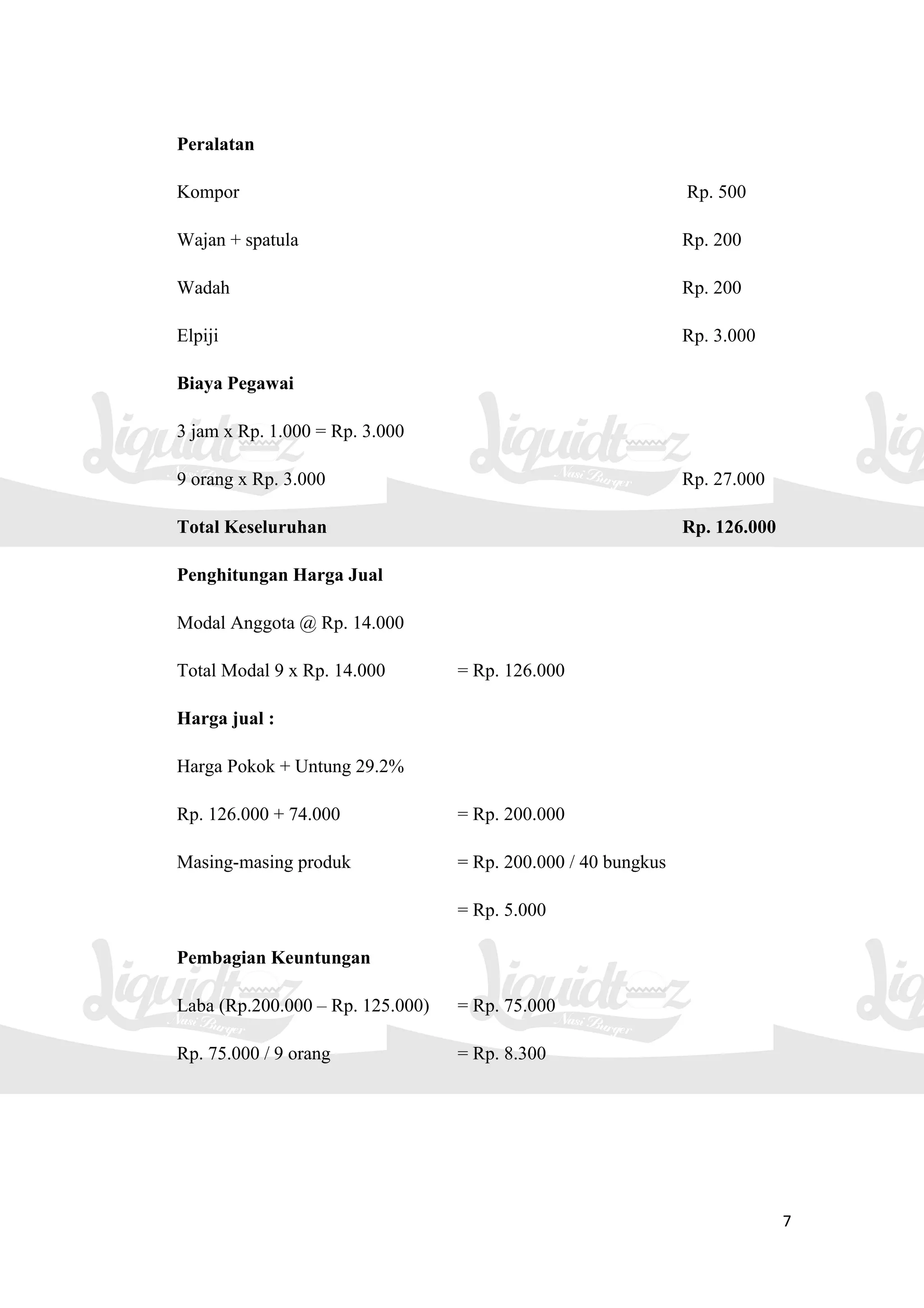 Contoh proposal market_day | PDF
