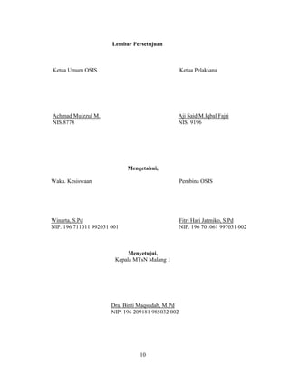 Contoh proposal osis | DOCX