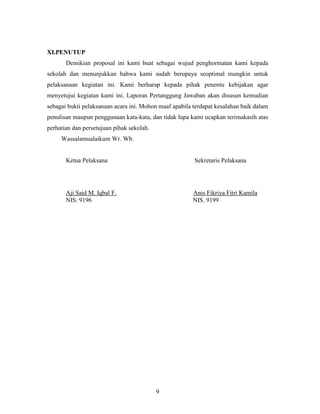 Contoh proposal osis | DOCX
