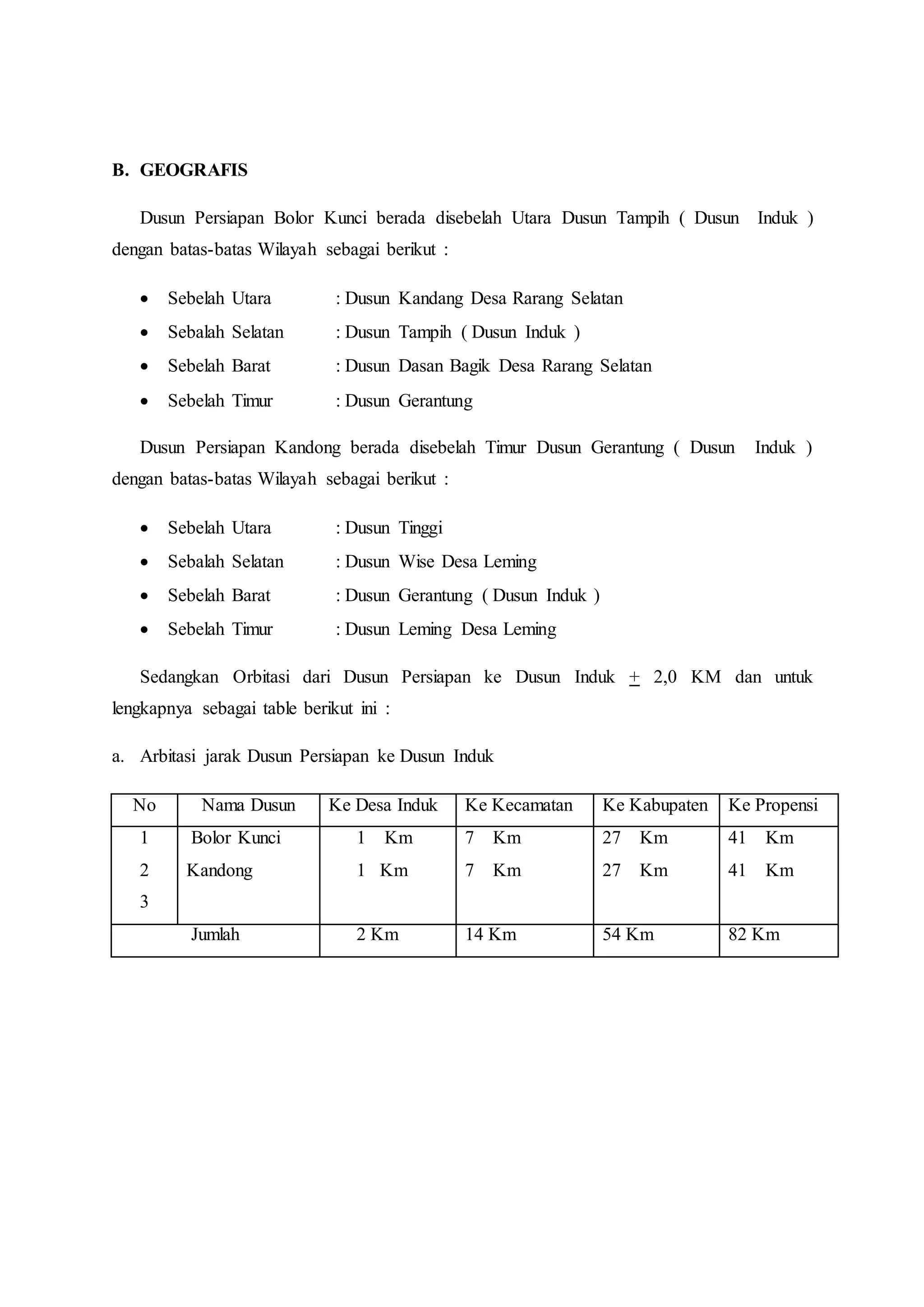 Contoh proposal pemekaran dusun desa embung kandong | DOCX