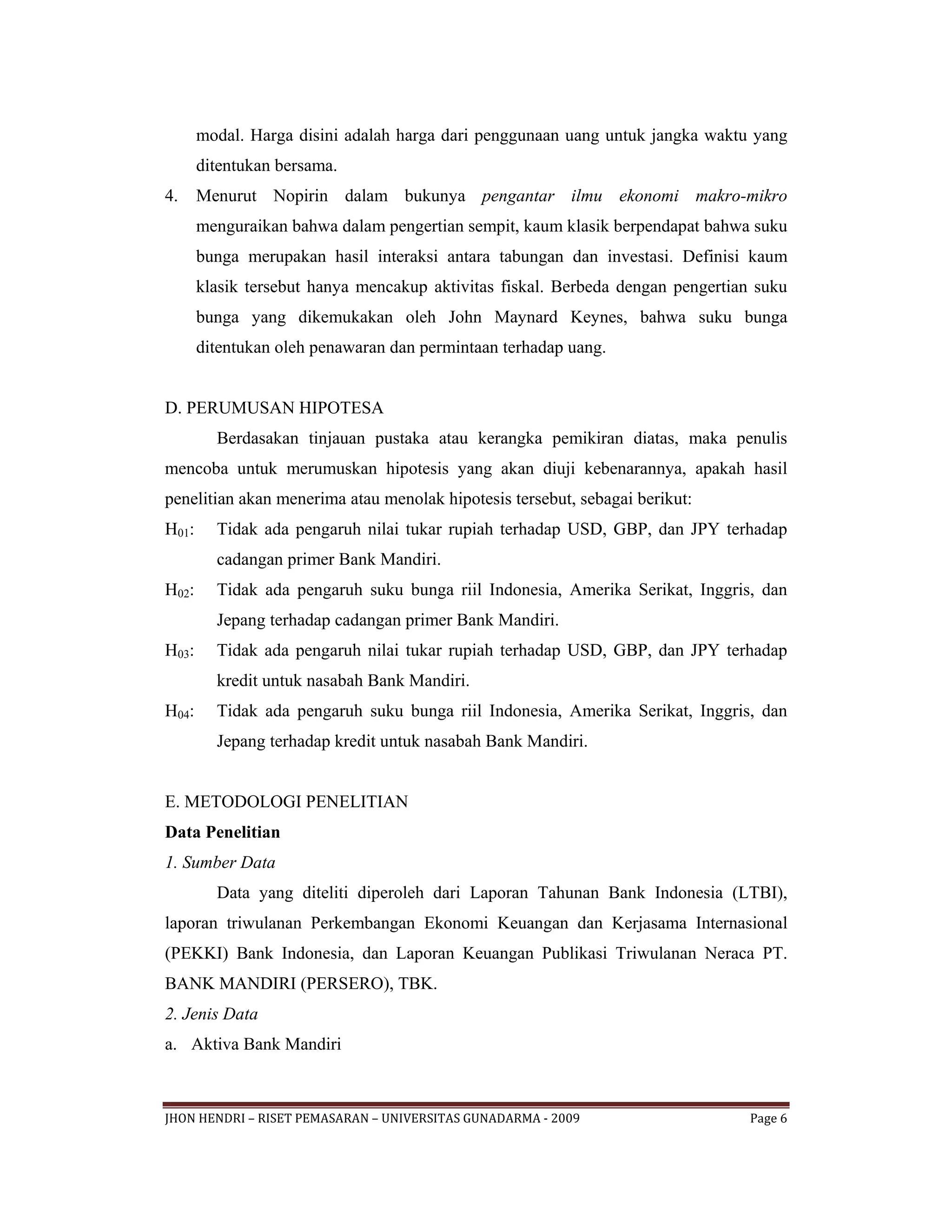 contoh proposal penelitian ilmiah untuk mahasiswa/umum | PDF