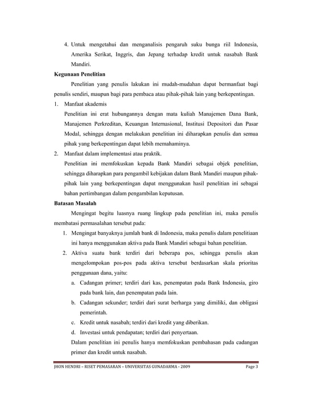 contoh proposal penelitian ilmiah untuk mahasiswa/umum | PDF