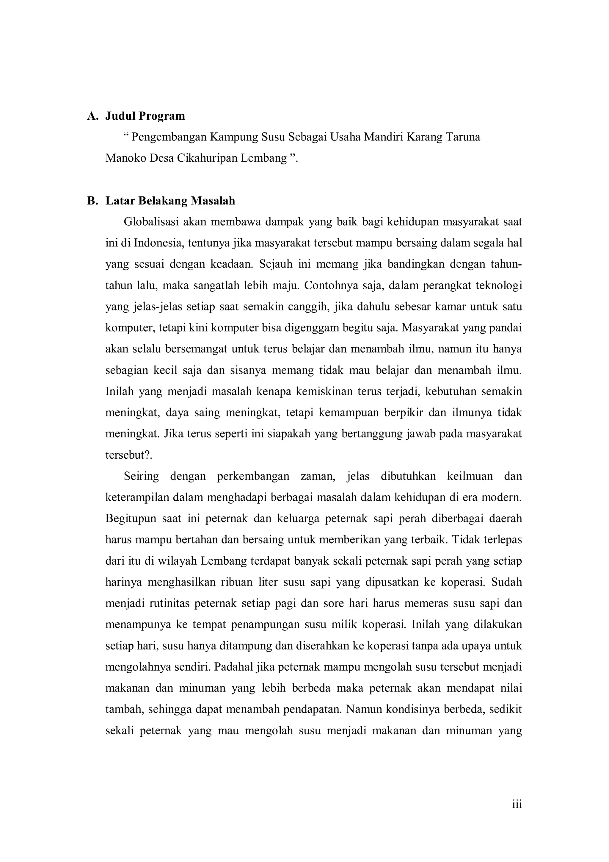 Contoh proposal pkm yang didanai dikti | PDF