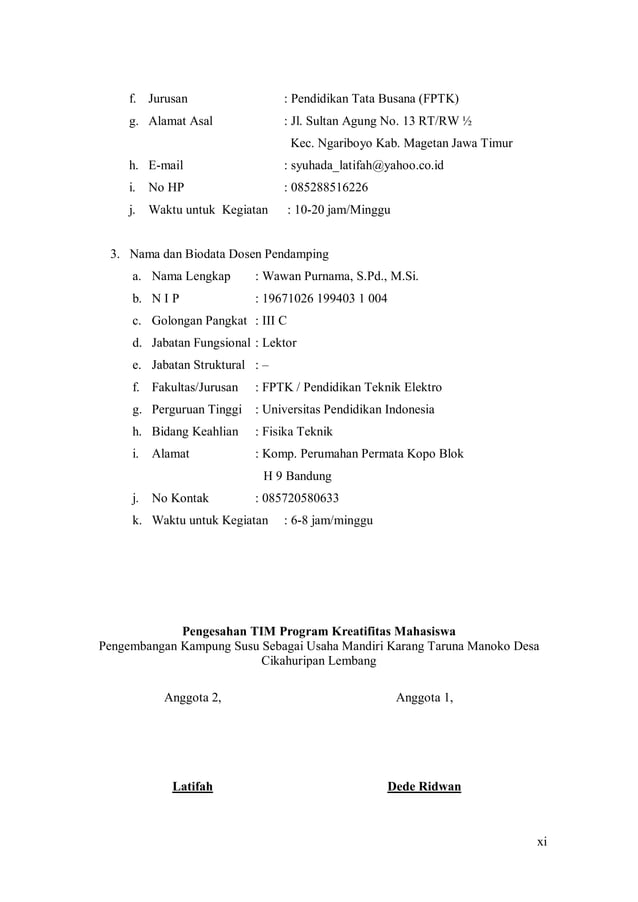Contoh proposal pkm yang didanai dikti | PDF