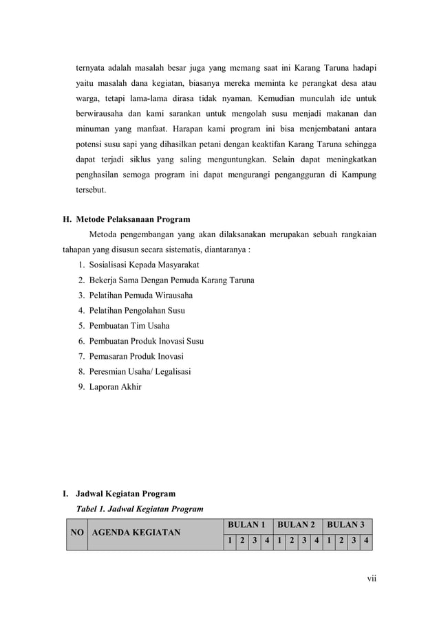 Contoh proposal pkm yang didanai dikti | PDF