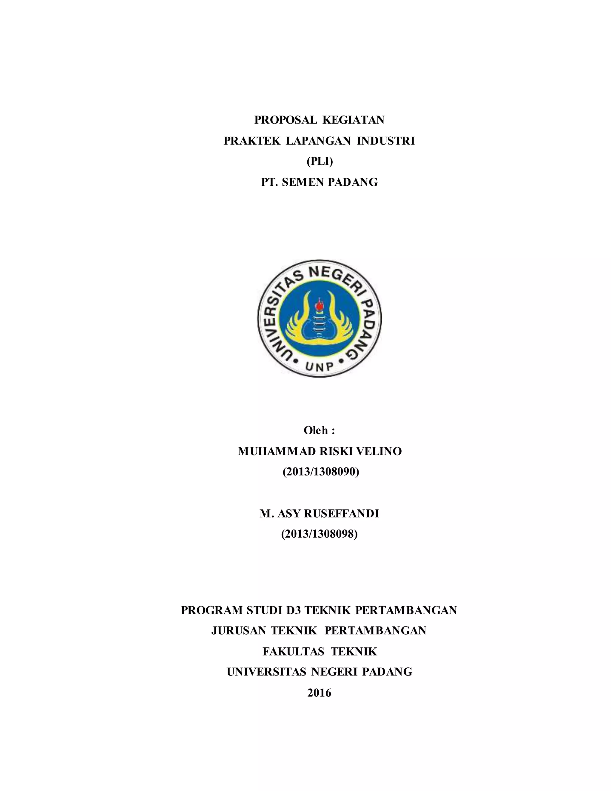 Contoh proposal pli | DOCX