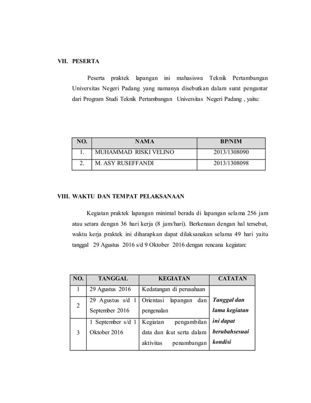 Contoh proposal pli | DOCX