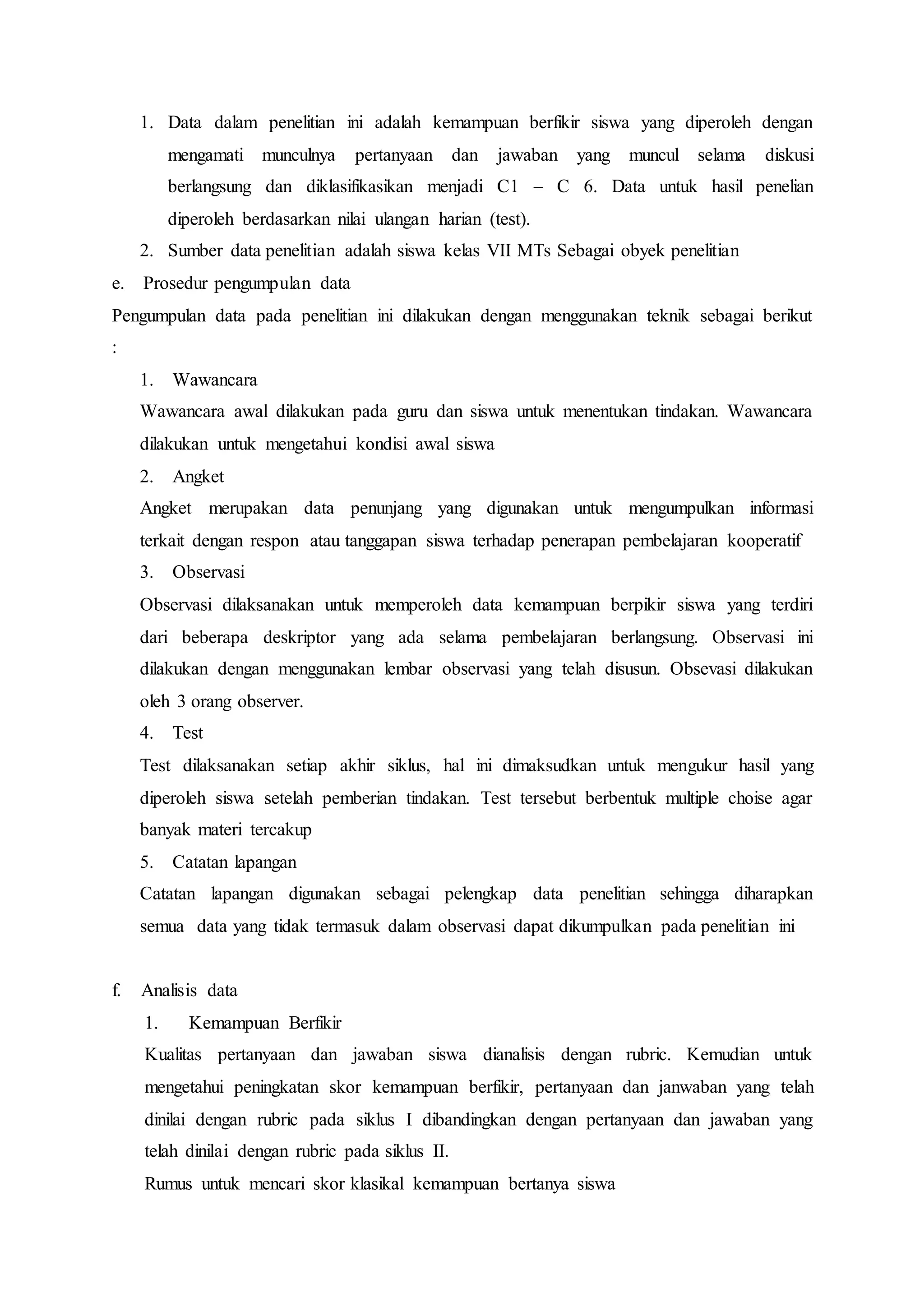 Contoh proposal ptk | DOCX
