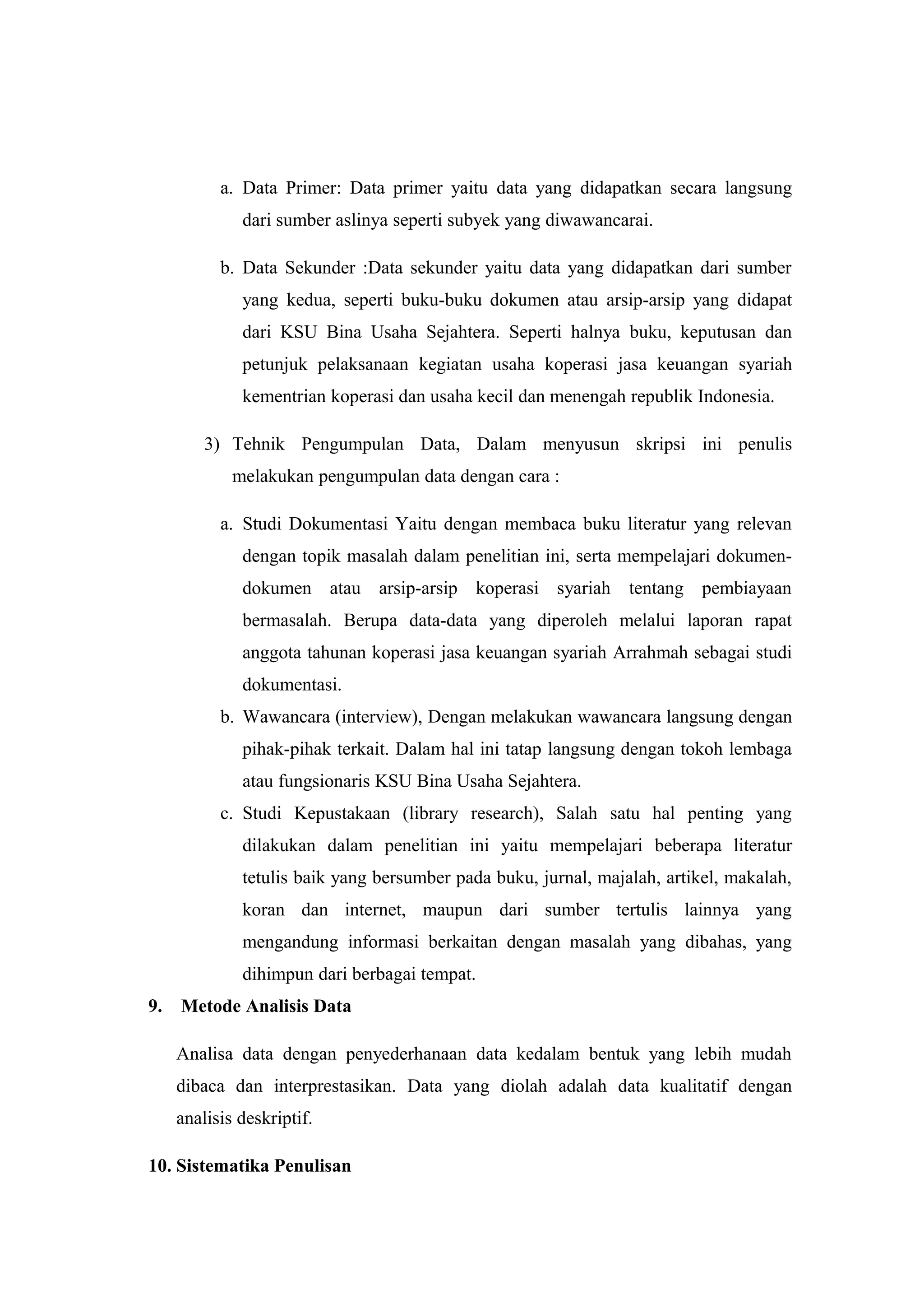 Contoh proposal skripsi | DOC