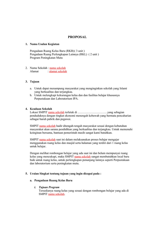 Contoh proposal smpit_utk_grant_rkb_rpl | DOC