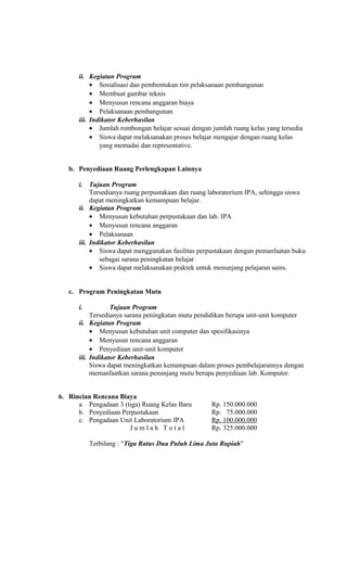 Contoh proposal smpit_utk_grant_rkb_rpl | DOC