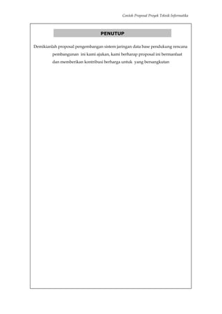 Contoh Proposal Teknik Informatika Doc