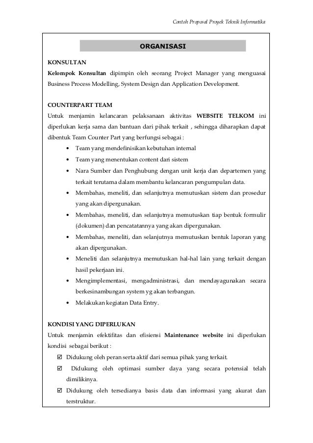 Contoh proposal teknik informatika - thingsaso