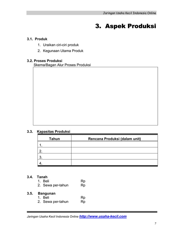 Contoh proposal usaha | PDF
