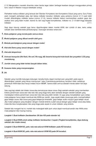 Contoh proses penentuan kkm | DOCX