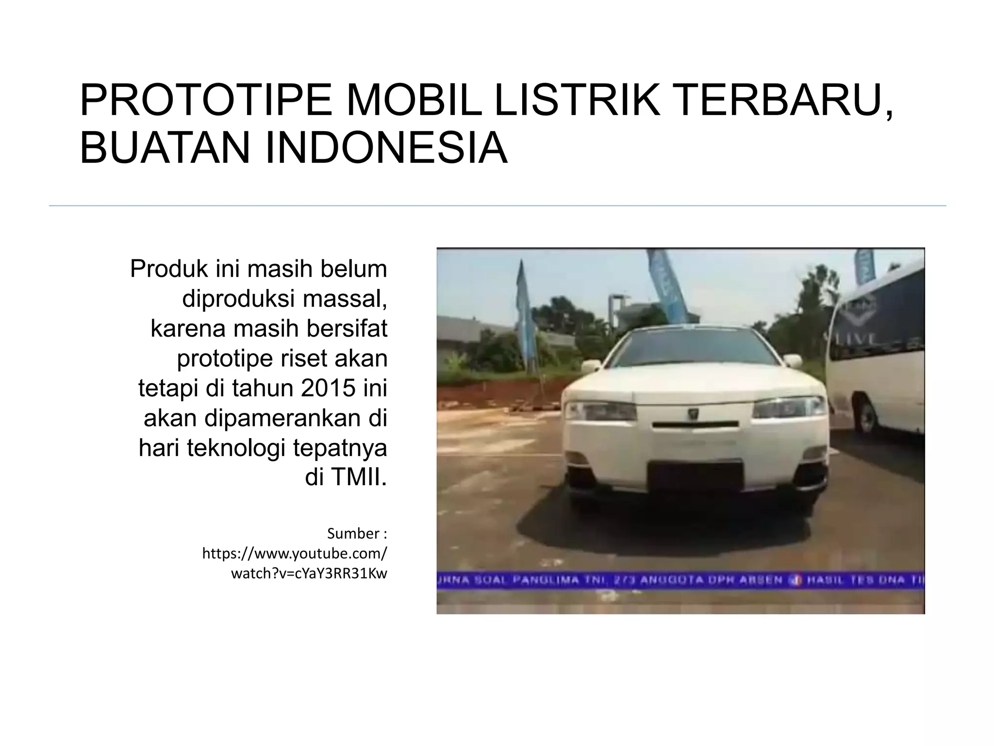 Contoh prototype pada perusahaan sebelum produksi massal | PPTX