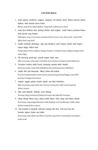 Contoh puisi lama | DOCX