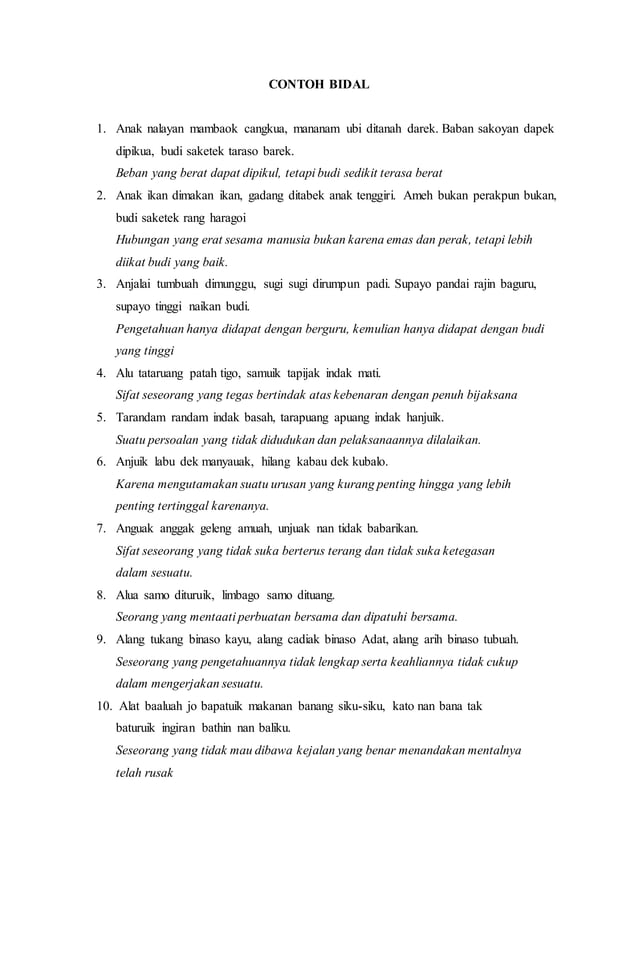 Contoh puisi lama | DOCX