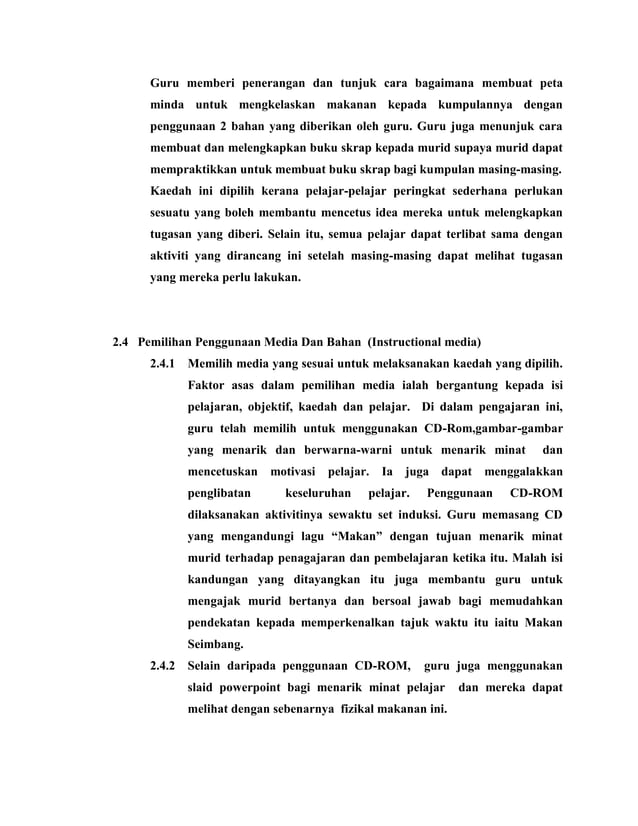 Contoh rancangan pengajaran berdasarkan model assure | DOCX