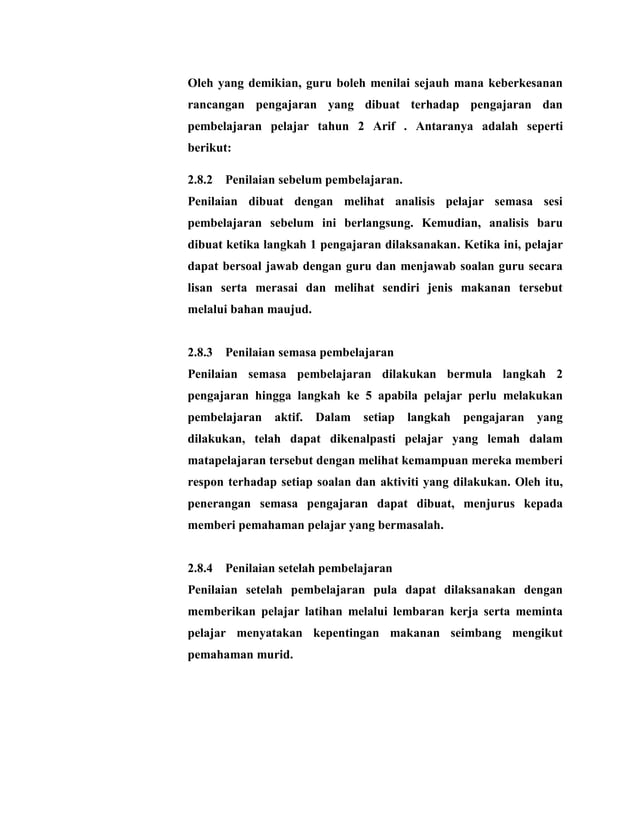 Contoh rancangan pengajaran berdasarkan model assure | DOCX