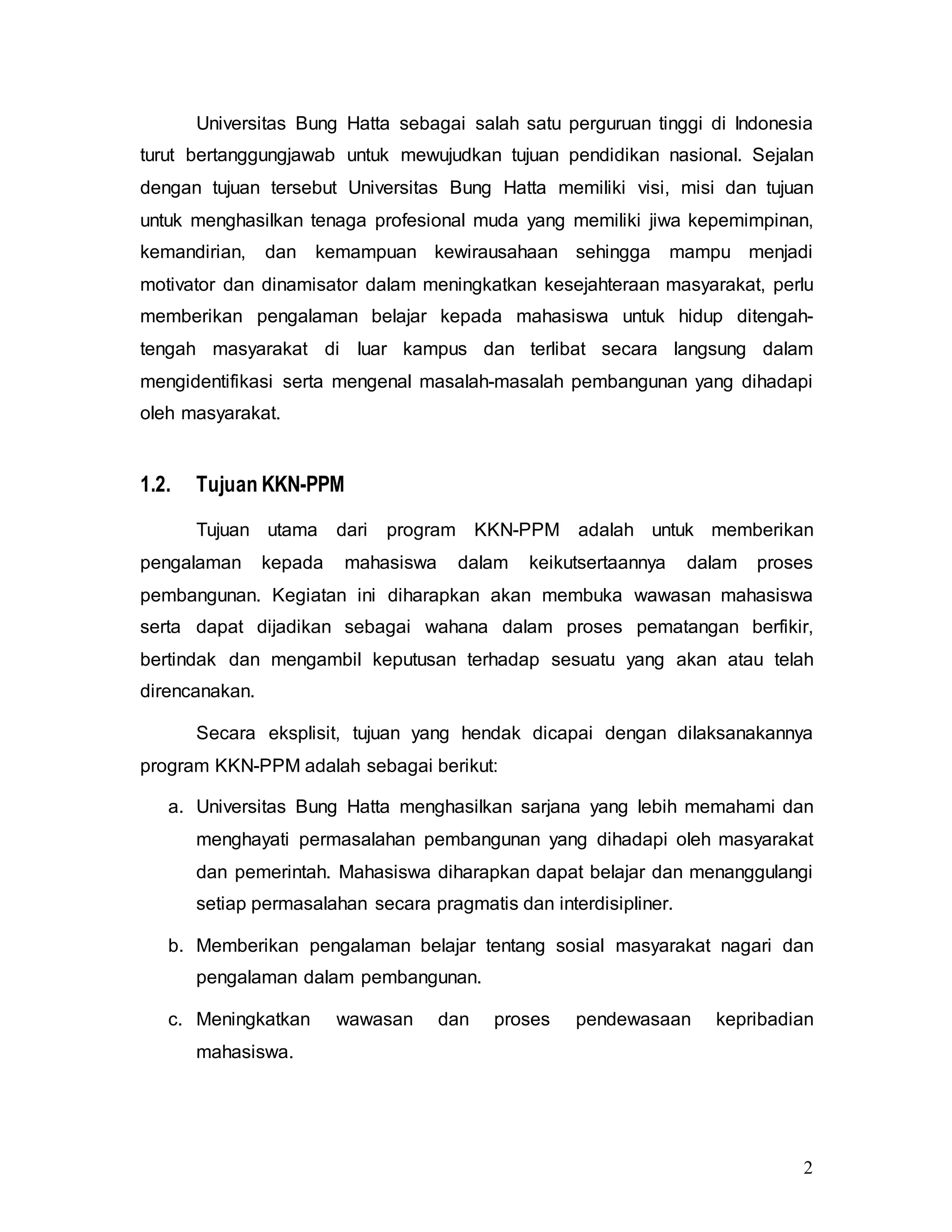 Contoh rancangan program kkn | DOCX