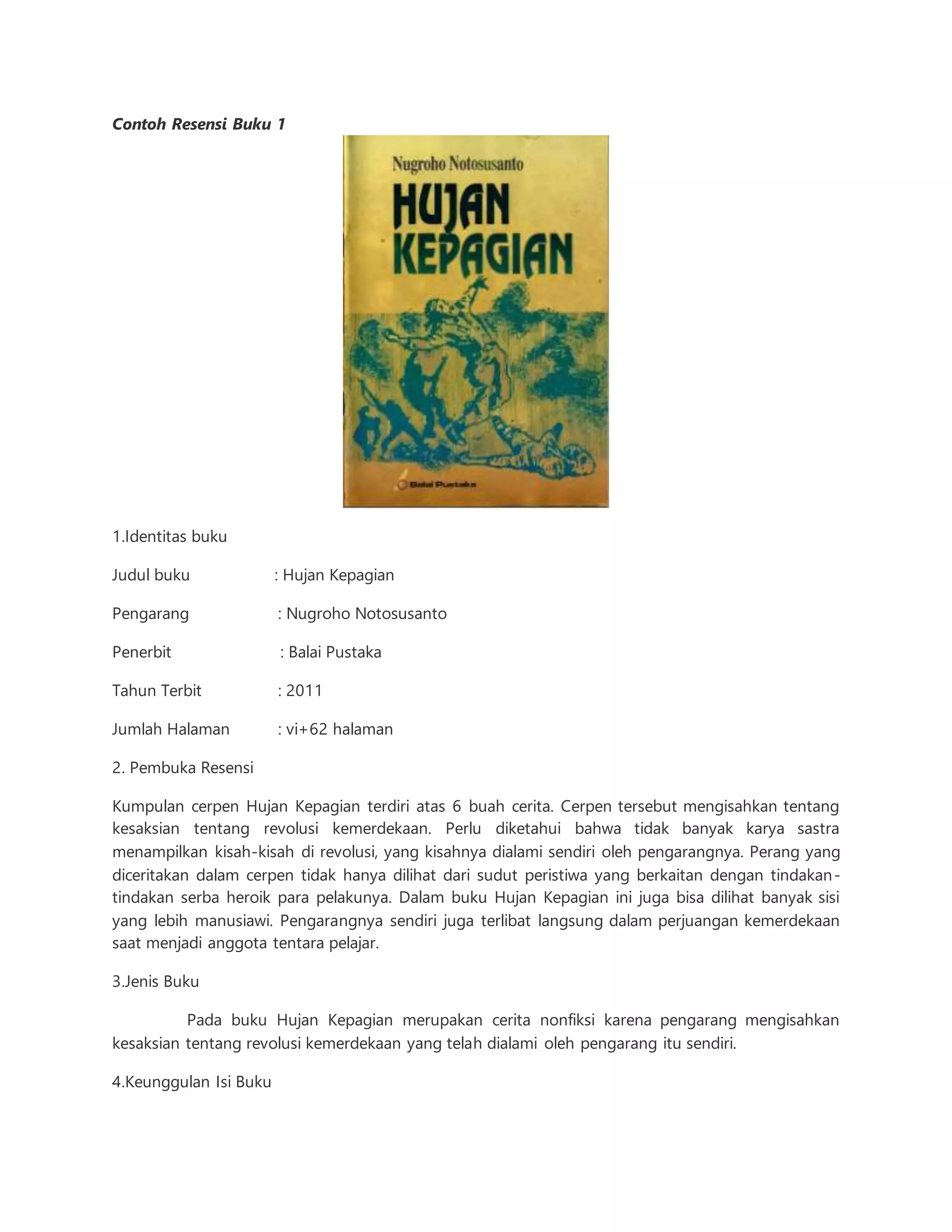 Contoh resensi buku | DOCX
