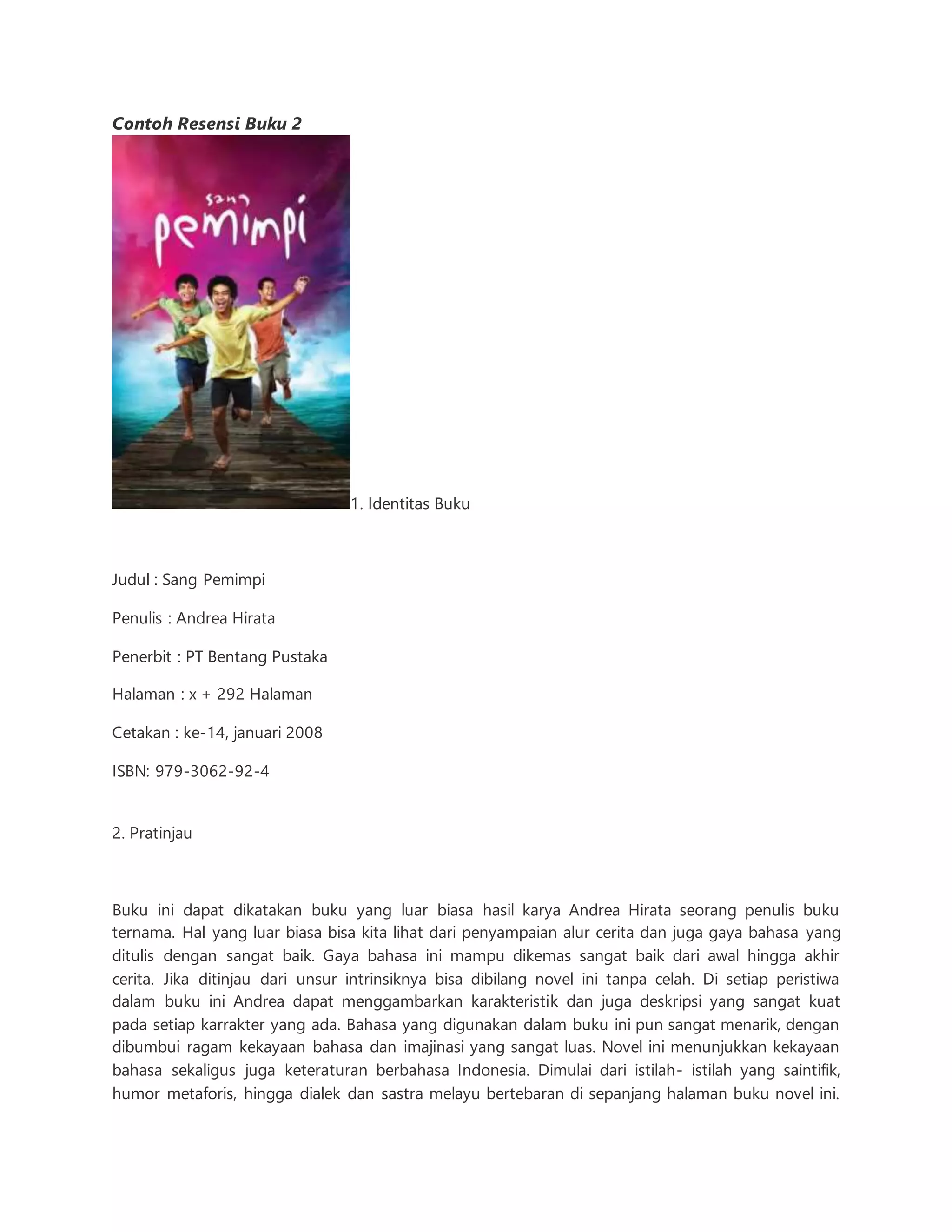 Contoh resensi buku | DOCX