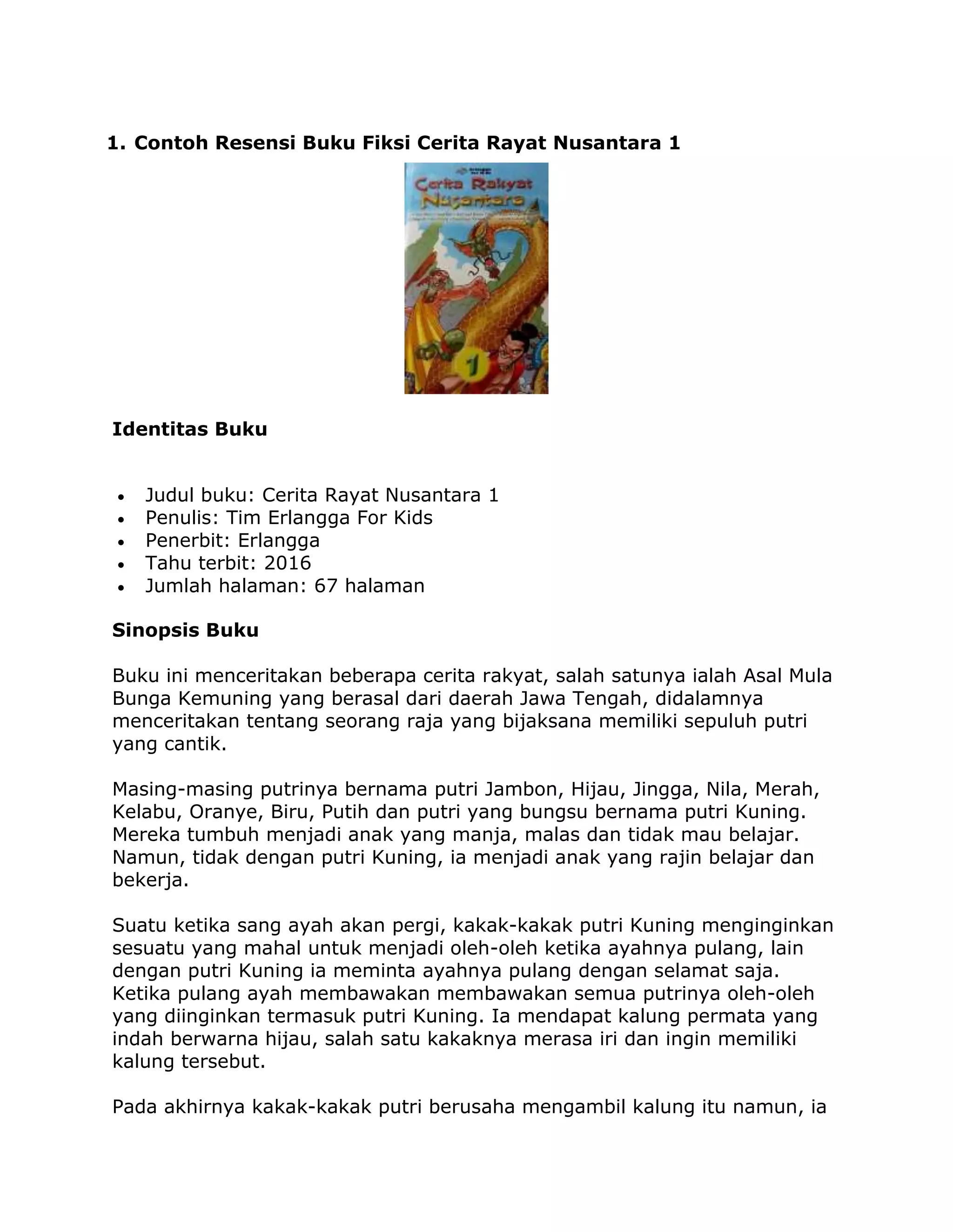 Contoh Resensi Buku Fiksi Cerita Rayat Nusantara 1.docx