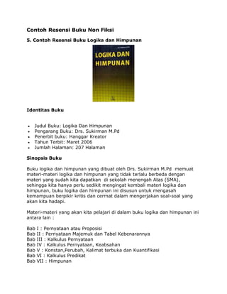 Contoh Resensi Buku Fiksi Cerita Rayat Nusantara 1.docx