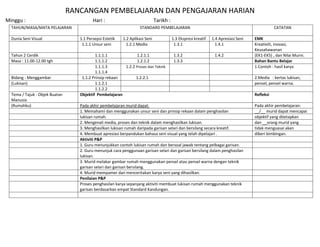 Contoh rph dsv tahun 2 | DOCX