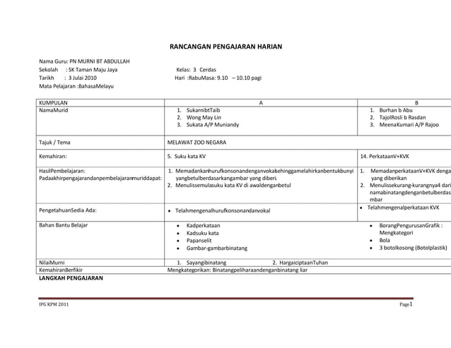 Contoh rph (pem) | PDF