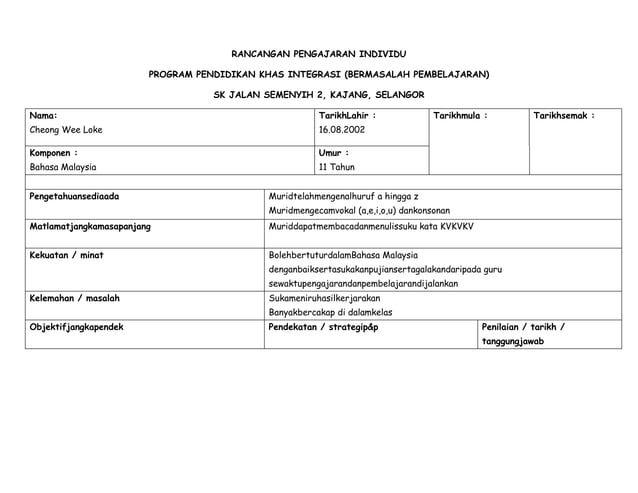 Contoh rpi pk mp | DOCX