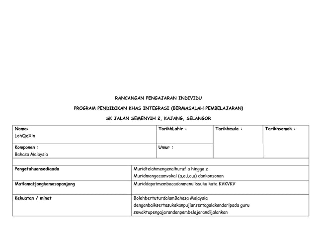 Contoh rpi pk mp | DOCX