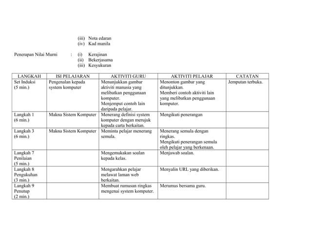 Contoh rpm rpt | DOC