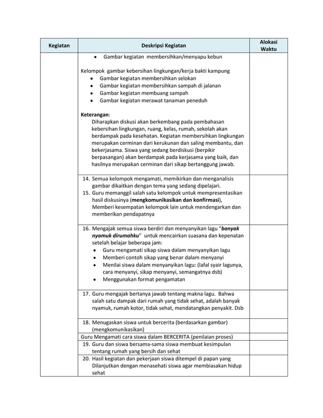 Contoh rpp kurikulum 2013 | DOCX